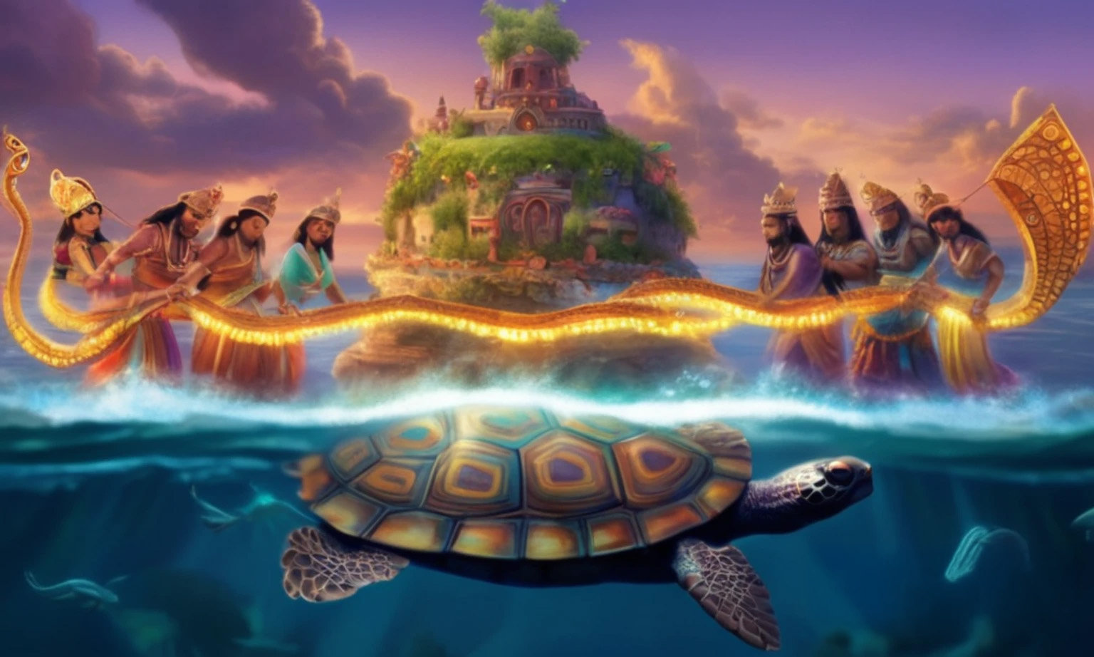 The Churning of the Ocean (Samudra Manthan) | MahaKumbh 2025 | KumbhMela | Moral Stories ...